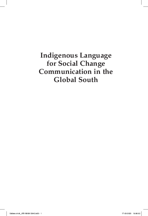 (PDF) Indigenous Language for Social Change Communication in the Global ...