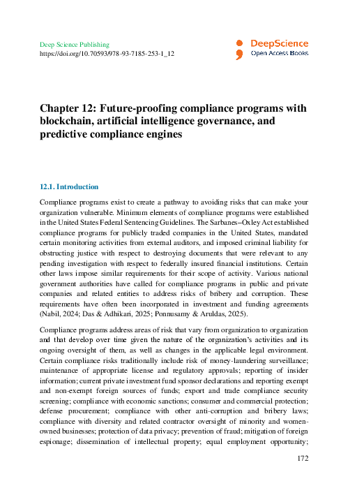 (PDF) Future-proofing compliance programs with blockchain, artificial ...
