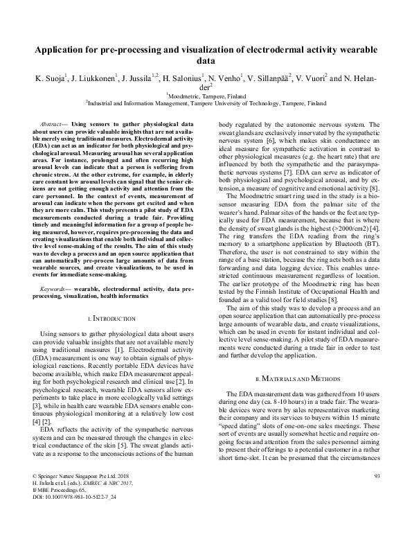 (PDF) Application for pre-processing and visualization of electrodermal ...
