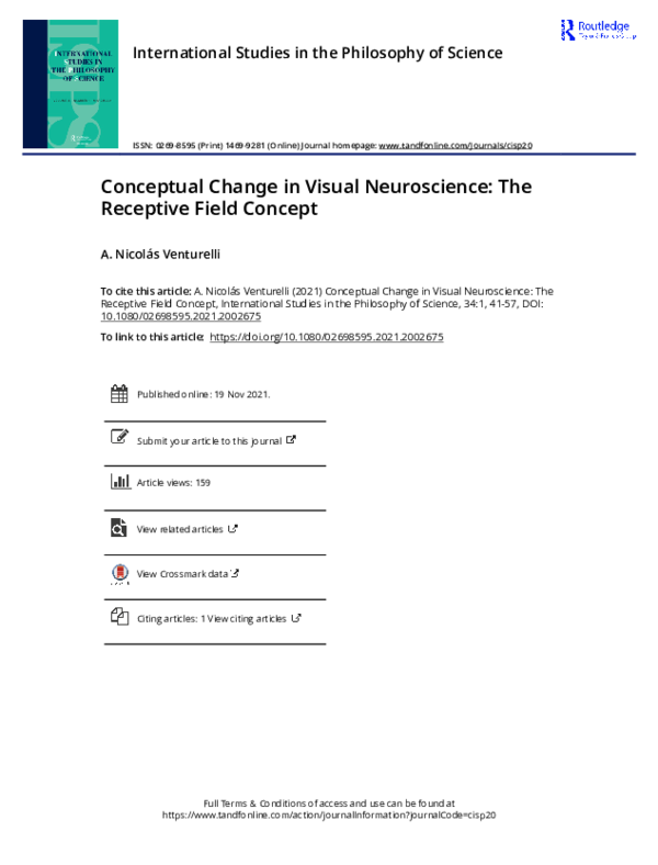 (PDF) Conceptual Change in Visual Neuroscience: The Receptive Field Concept