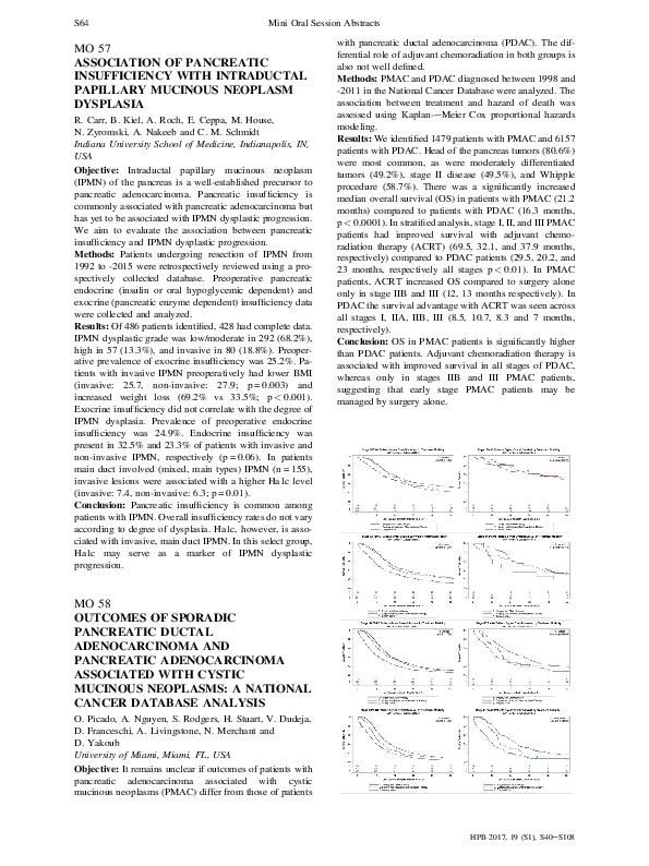 (PDF) Association of pancreatic insufficiency with intraductal ...