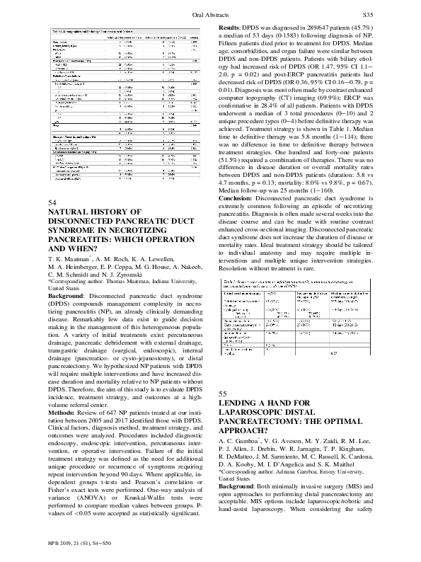 (PDF) Natural history of disconnected pancreatic duct syndrome in ...