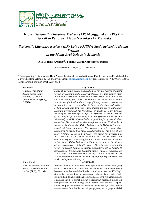 (PDF) Kajian Systematic Literature Review (SLR) Menggunakan PRISMA ...