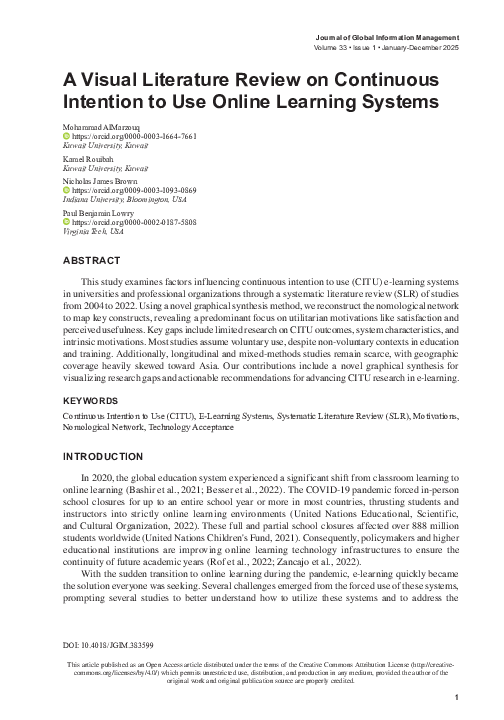 (PDF) (2025) A Visual Literature Review on Continuous Intention to Use ...