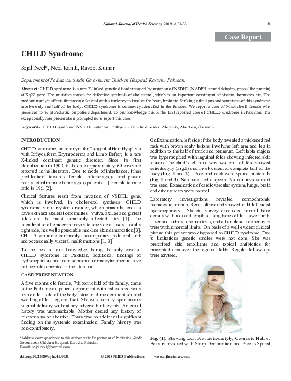 (PDF) CHILD Syndrome