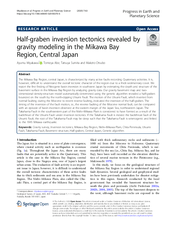 (PDF) Half graben inversion tectonics revealed by gravity modeling in ...