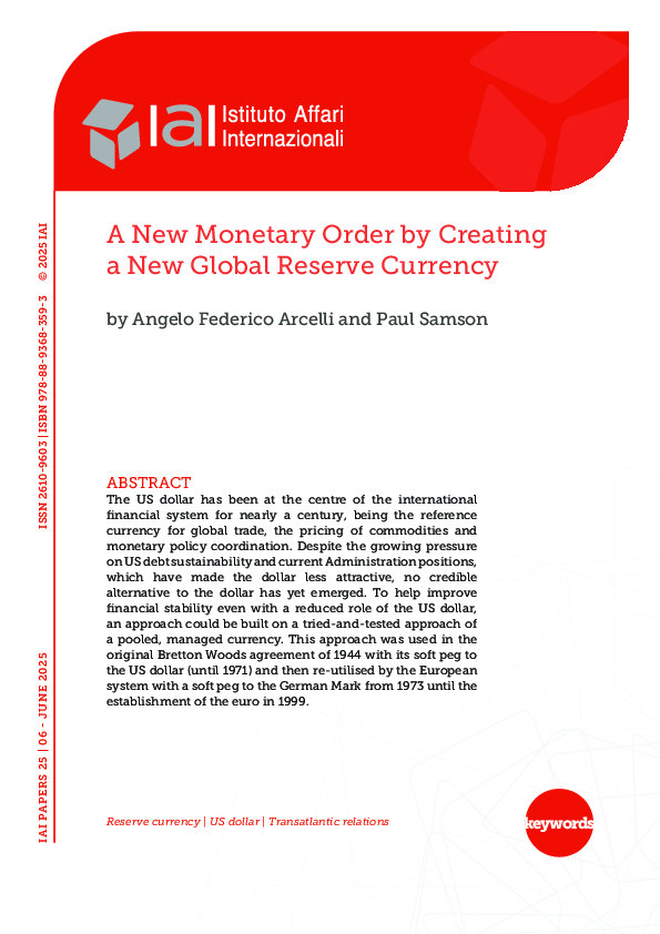 (PDF) A New Monetary Order by Creating a New Global Reserve Currency