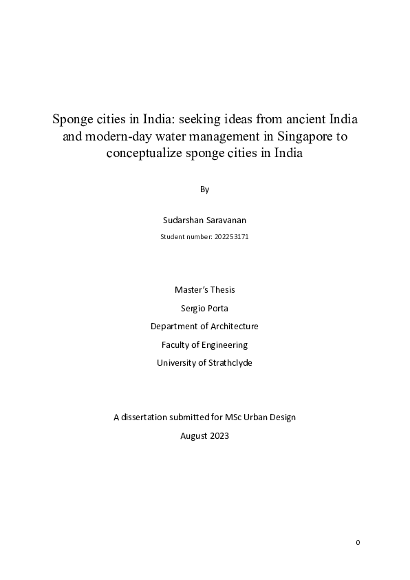 (PDF) Sponge cities in India: seeking ideas from ancient India and ...