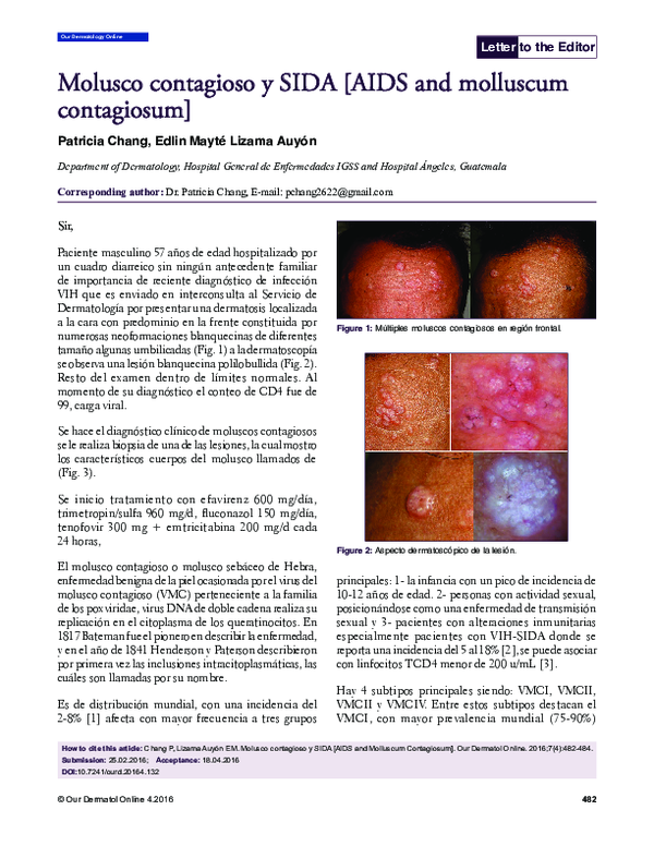 (PDF) Molusco contagioso y SIDA