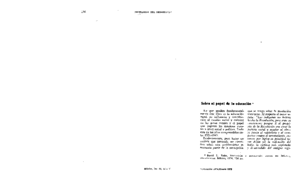 (PDF) Sobre el papel de la educación. David L. Raby