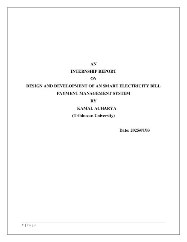 (PDF) DESIGN AND DEVELOPMENT OF AN SMART ELECTRICITY BILL PAYMENT ...