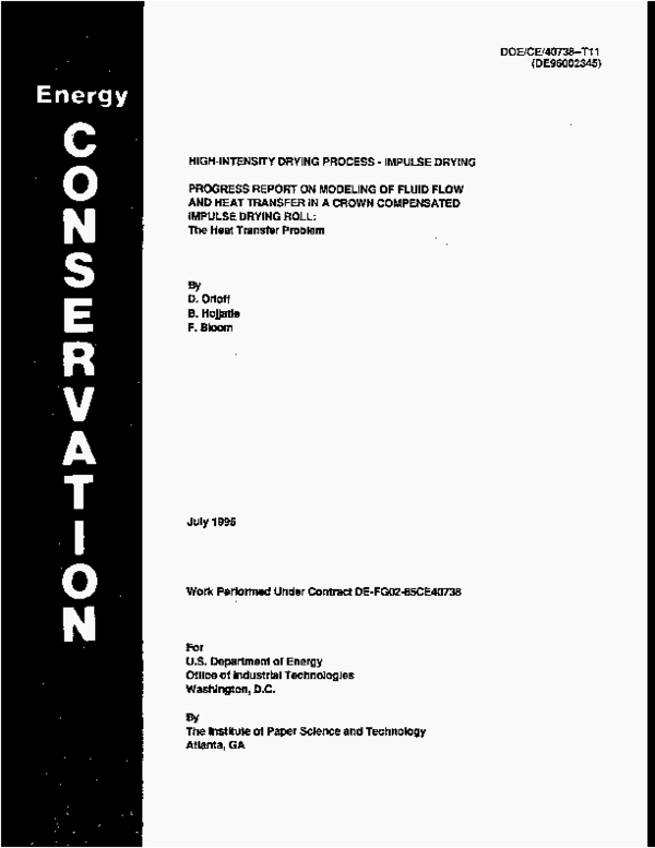 (PDF) High-intensity drying process: Impulse drying. Progress report on ...