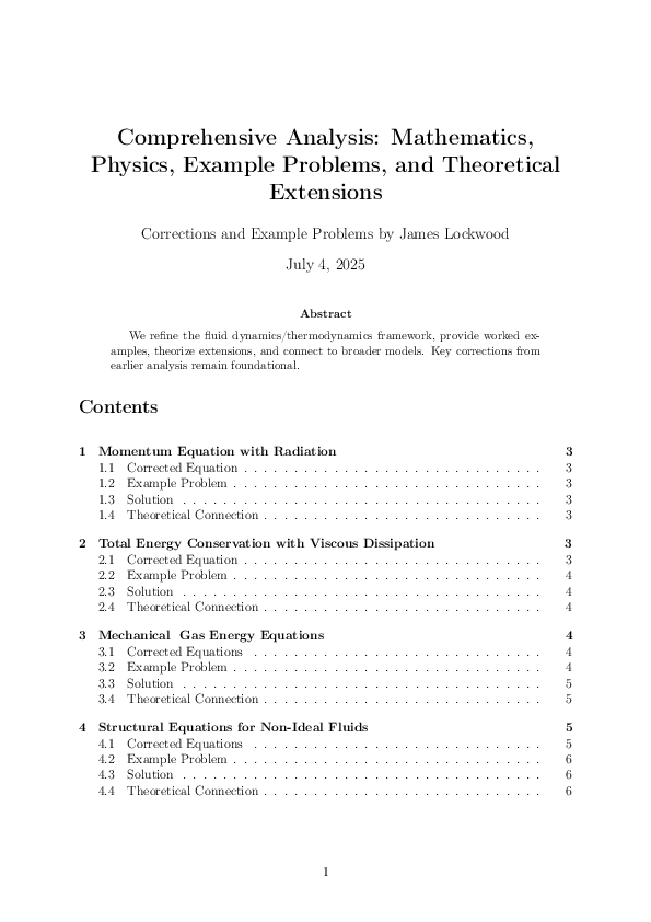 (PDF) Corrected Fluid Dynamics and Thermodynamics with Problems