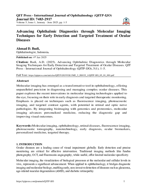 (PDF) Advancing Ophthalmic Diagnostics through Molecular Imaging ...