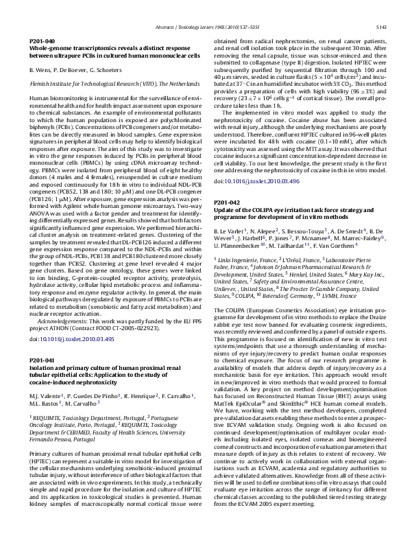 (PDF) Update of the COLIPA eye irritation task force strategy and ...