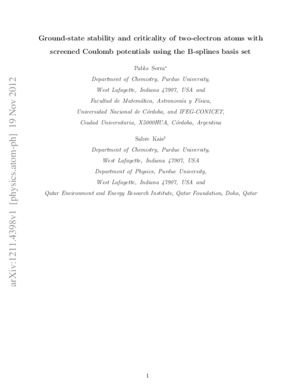 (PDF) Ground-state stability and criticality of two-electron atoms with ...