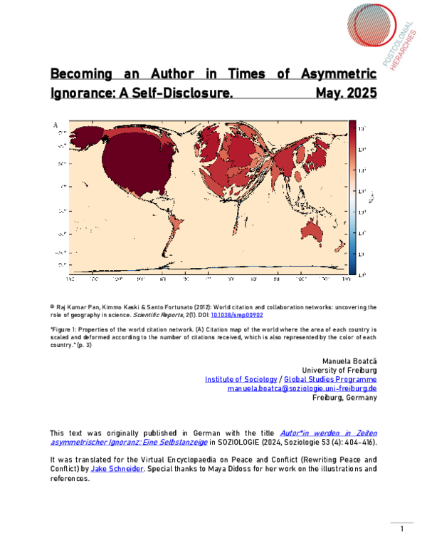 (PDF) Becoming an Author in Times of Asymmetric Ignorance: A Self ...