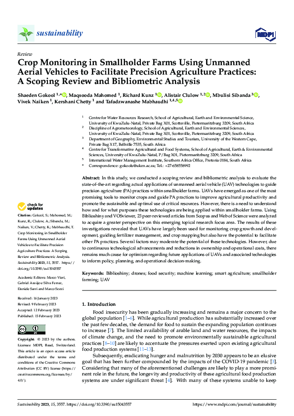(PDF) Crop Monitoring in Smallholder Farms Using Unmanned Aerial ...