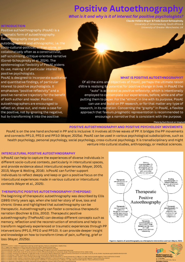 (PDF) Positive Autoethnography. What is it and why is it of interest for positive psychologists?