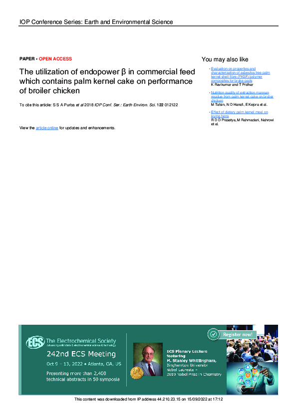 (PDF) The utilization of endopower β in commercial feed which contains ...