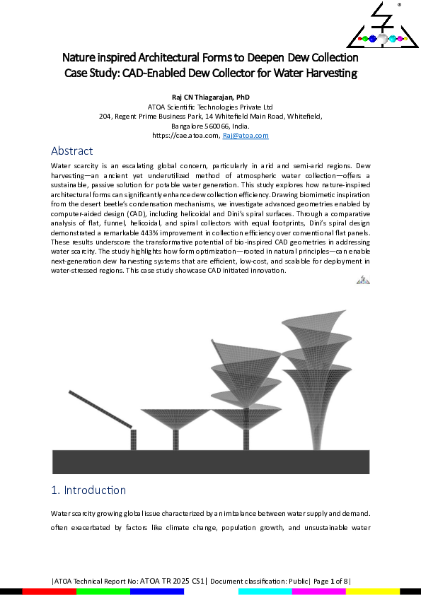 (PDF) Nature inspired Architectural Forms to Deepen Dew Collection Case ...