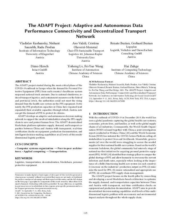 (PDF) The ADAPT Project