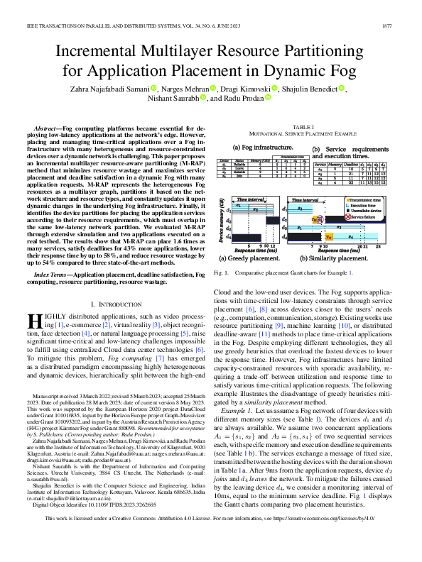 (PDF) Incremental Multilayer Resource Partitioning for Application Placement in Dynamic Fog
