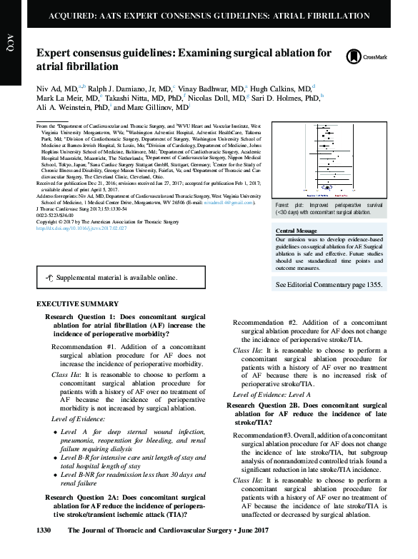 (PDF) Expert consensus guidelines: Examining surgical ablation for ...