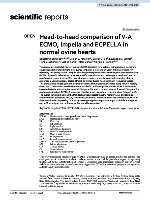 (PDF) Head-to-head comparison of V-A ECMO, Impella and ECPELLA in ...
