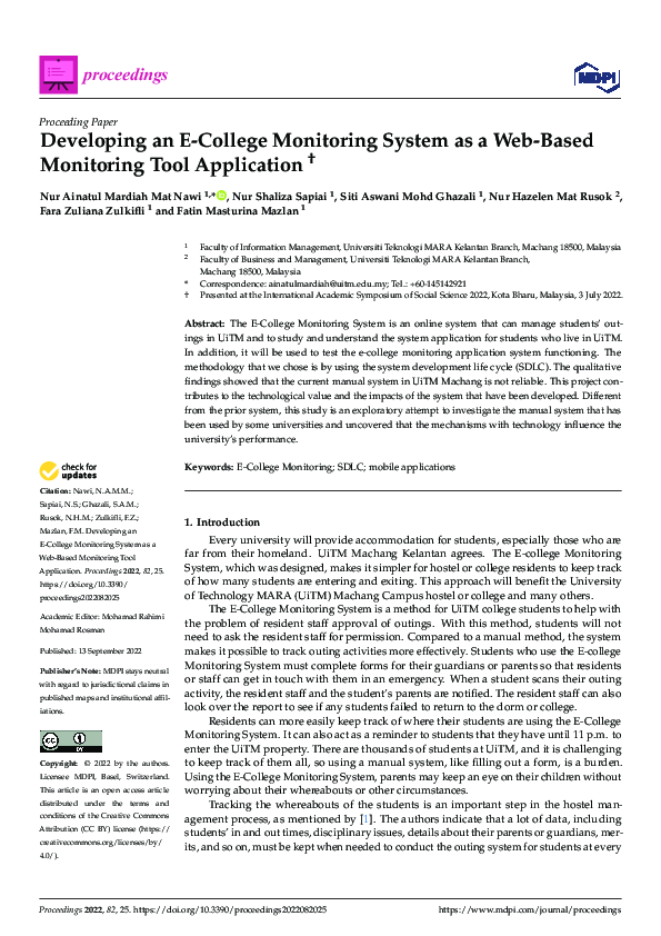 (PDF) Developing an E-College Monitoring System as a Web-Based ...