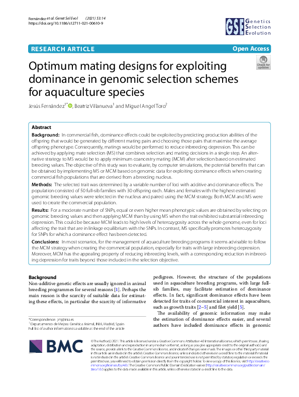(PDF) Optimum mating designs for exploiting dominance in genomic ...