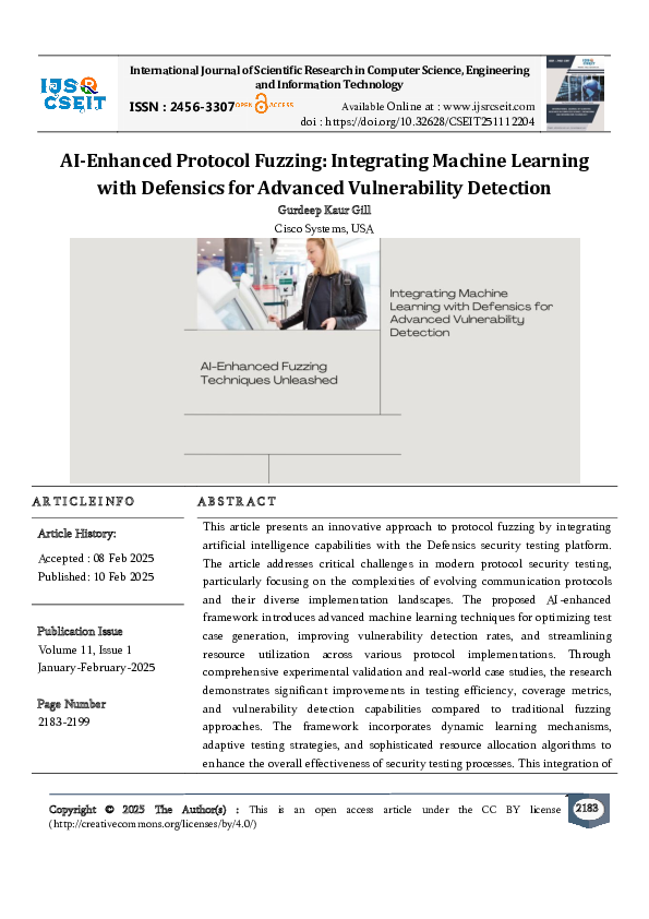 (PDF) AI-Enhanced Protocol Fuzzing: Integrating Machine Learning with ...