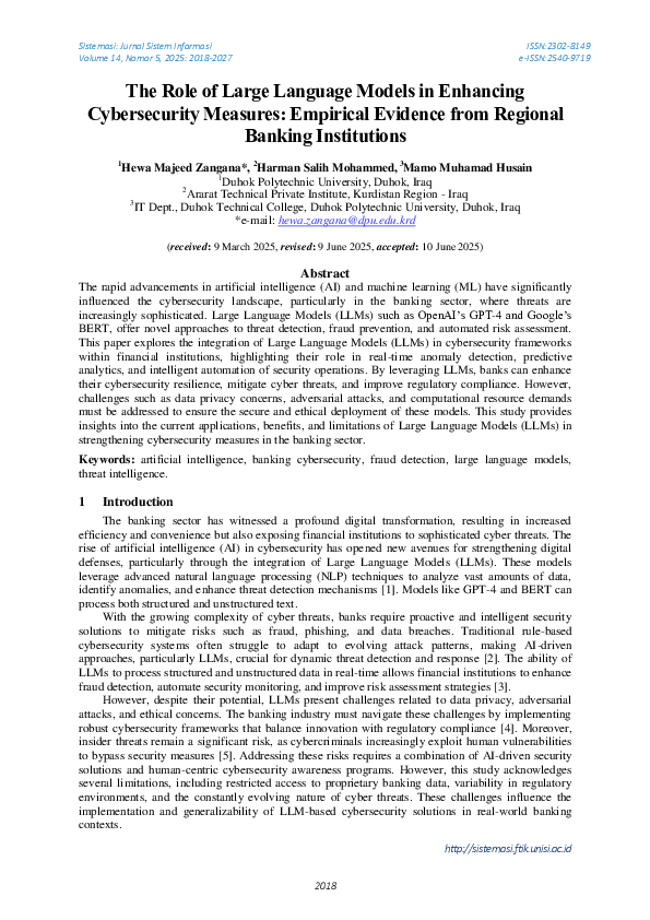 (PDF) The Role of Large Language Models in Enhancing Cybersecurity ...