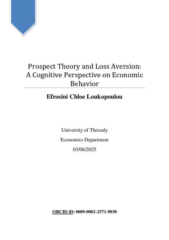 (PDF) Prospect Theory and Loss Aversion: A Cognitive Perspective on ...