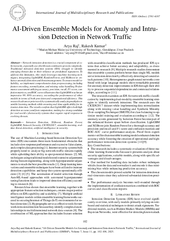 (PDF) AI-Driven Ensemble Models for Anomaly and Intrusion Detection in ...