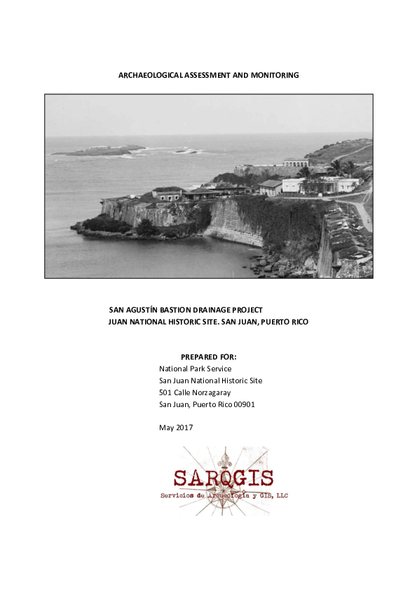(PDF) ARCHAEOLOGICAL ASSESSMENT AND MONITORING SAN AGUSTÍN BASTION ...