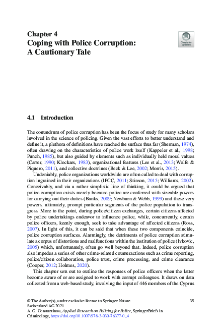 (PDF) Coping with Police Corruption: A Cautionary Tale