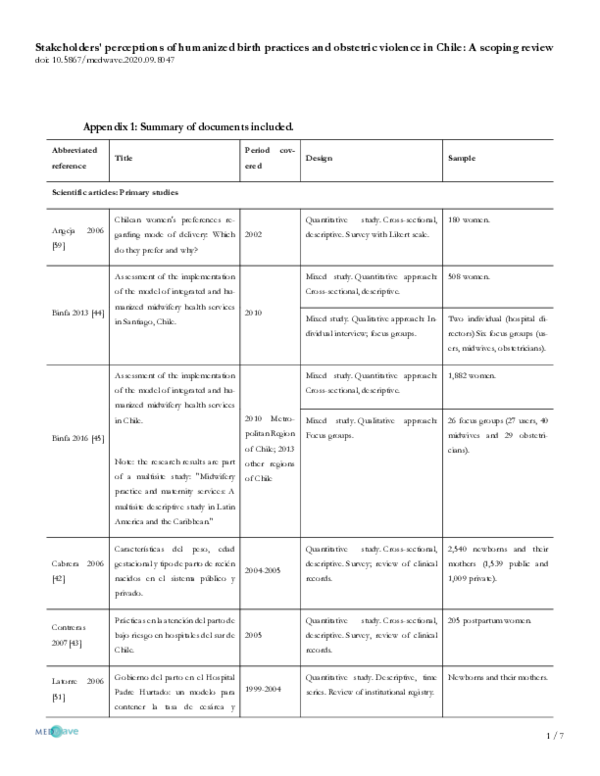 (PDF) Stakeholders' perceptions of humanized birth practices and ...