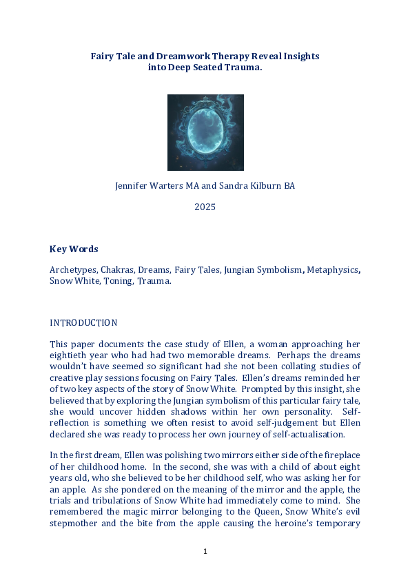 (PDF) Fairy Tale and Dreamwork Therapy Reveal Insights into Deep Seated ...