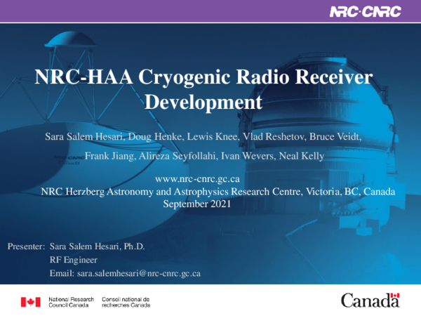 (PDF) NRC-HAA Cryogenic Radio Receiver Development