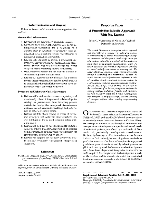 (PDF) A prescriptive eclectic approach with Ms. Katrina