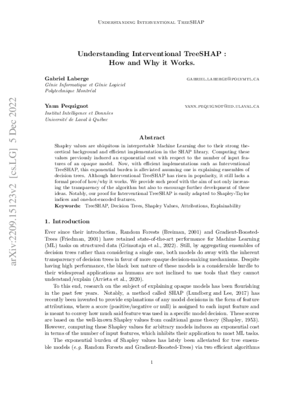 (PDF) Understanding Interventional TreeSHAP : How and Why it Works