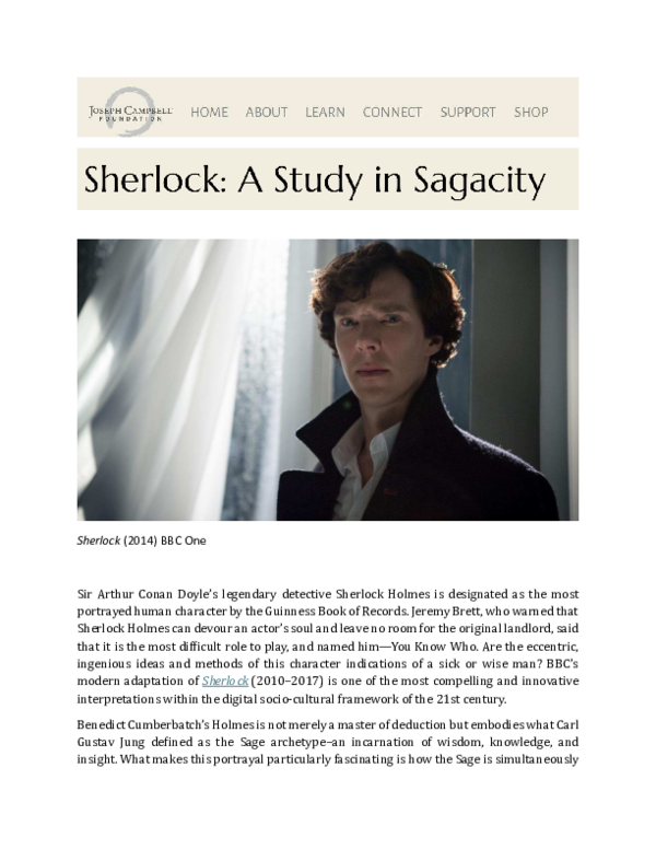 (PDF) A Study in Sagacity