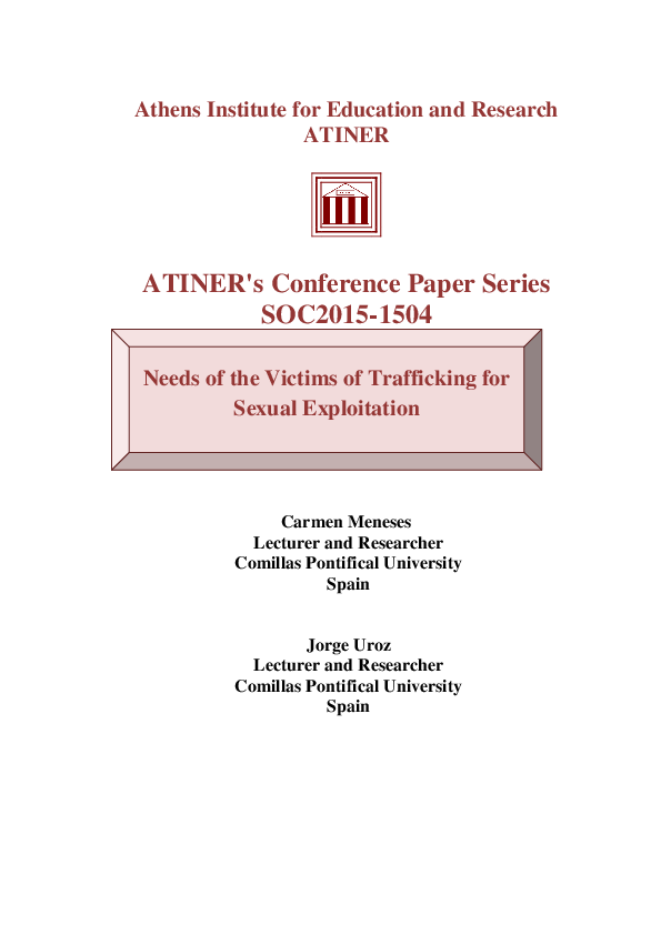 (PDF) ATINER's Conference Paper Series SOC2015-1504