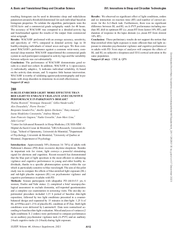(PDF) 280 Is blue-enriched light more effective than red light to ...