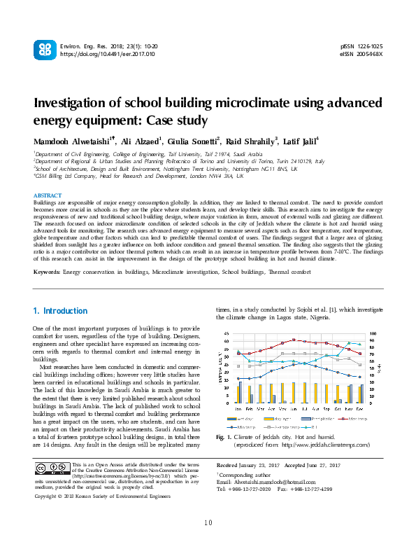 (PDF) Investigation of school building microclimate using advanced ...