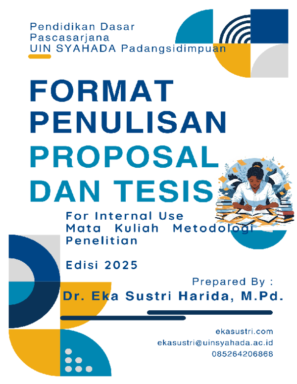 (PDF) FORMAT PENULISAN PROPOSAL - TESIS PASCASARJANA (arranged by Dr ...