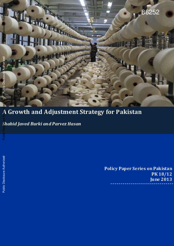 (PDF) A Growth and Adjustment Strategy for Pakistan