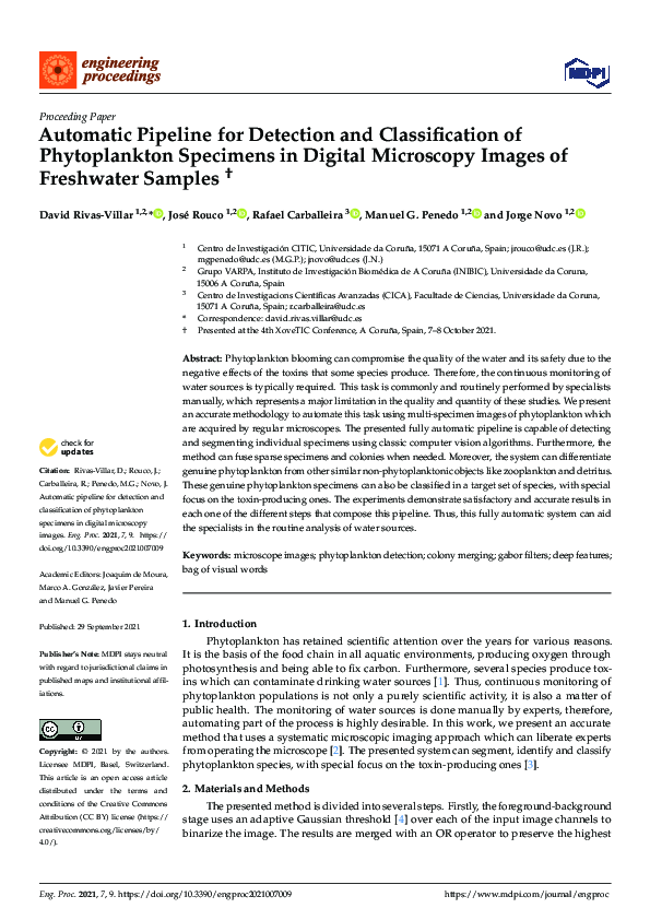 (PDF) Automatic Pipeline for Detection and Classification of ...