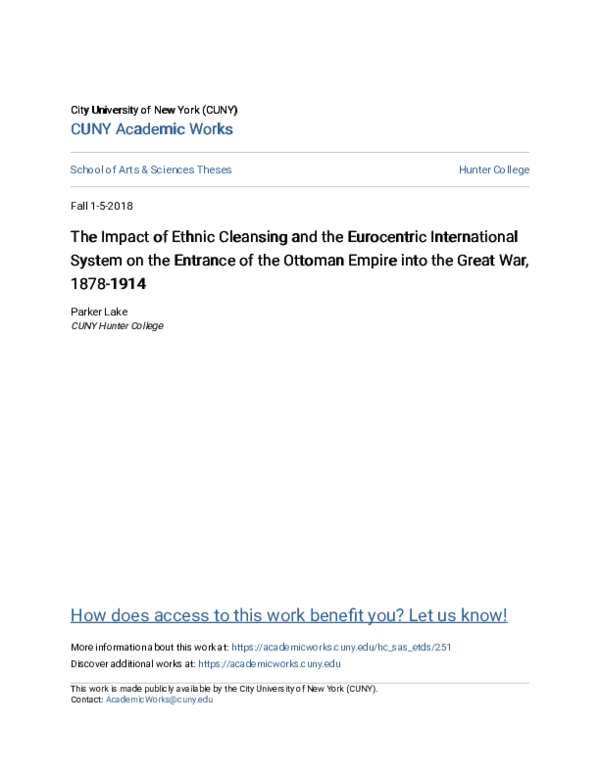 (PDF) The Impact of Ethnic Cleansing and the Eurocentric International ...